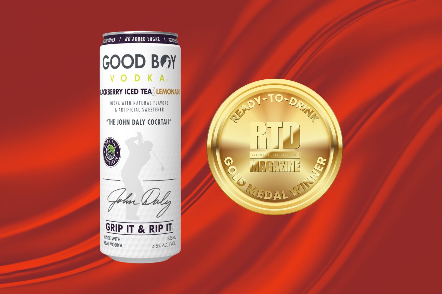 Good Boy Vodka Blackberry Iced Tea & Lemonade John Daly Cocktail – RTD ...