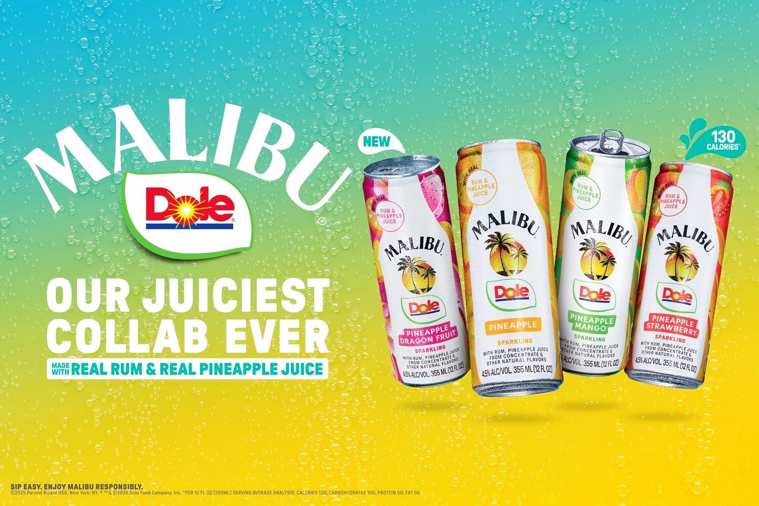 Malibu Rum And Dole Partner On New Line Of Ready-To-Drink Cocktails ...